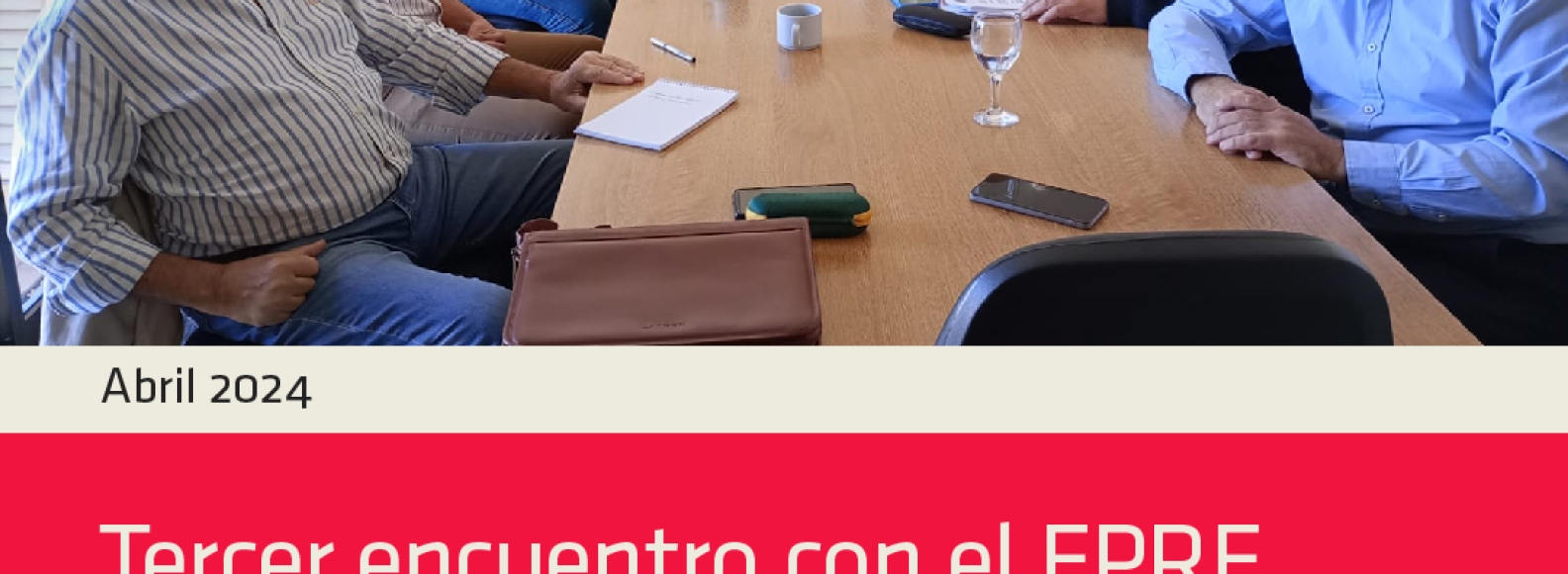 Se realizó la tercera reunión con el EPRE – Colegio de Arquitectos